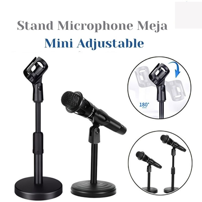 Jual HOLDER MIC/Stand Microphone Meja- Stand Mic Holder | bisa untuk live streaming | Shopee ...