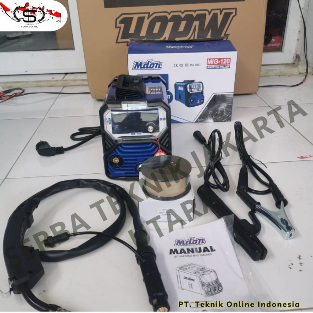 Jual Mesin Las Mig Mdon MIG 120 + Kawat Flux 1KG 2in1 Mig Mma | Shopee ...