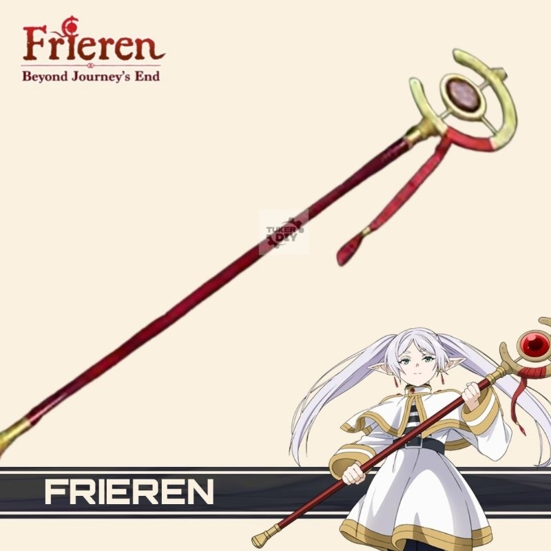 Jual Tongkat Anime Frieren: Beyond Journey's End Weapon Cosplay Staff ...