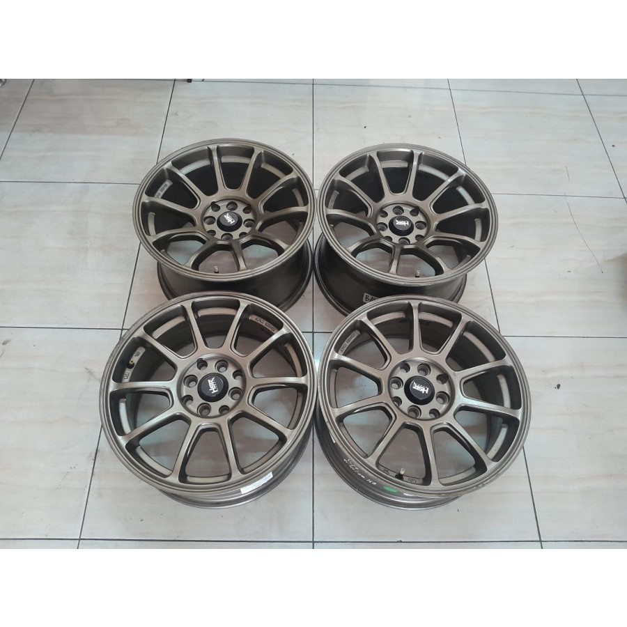 Jual VELG MOBIL SEKEN BEKAS ZICO HSR RING 16 LEBAR 7/8,5 PCD 4X100 4X114 BRONZE BUAT MOBILIO ...