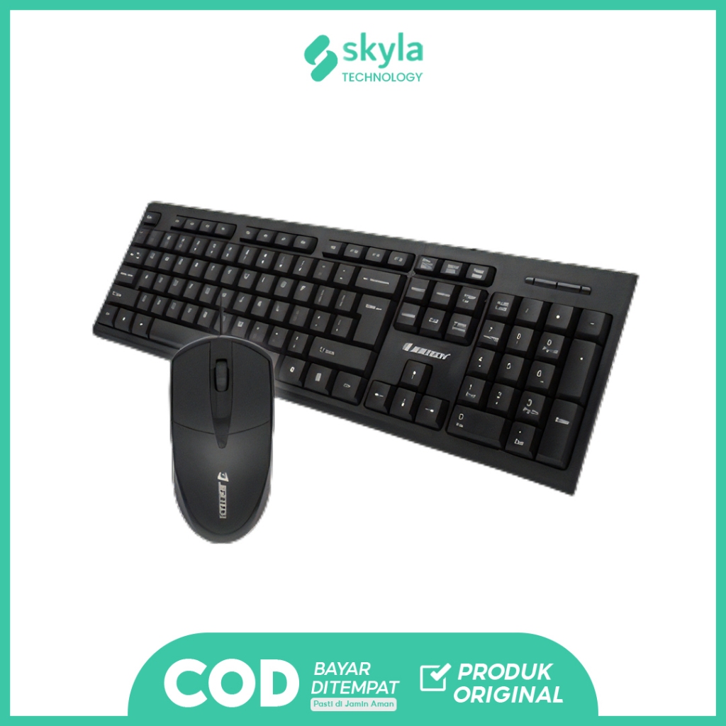 Jual Keyboard dan Mouse Komputer / Laptop COMBO JERTECH KM160 For ...