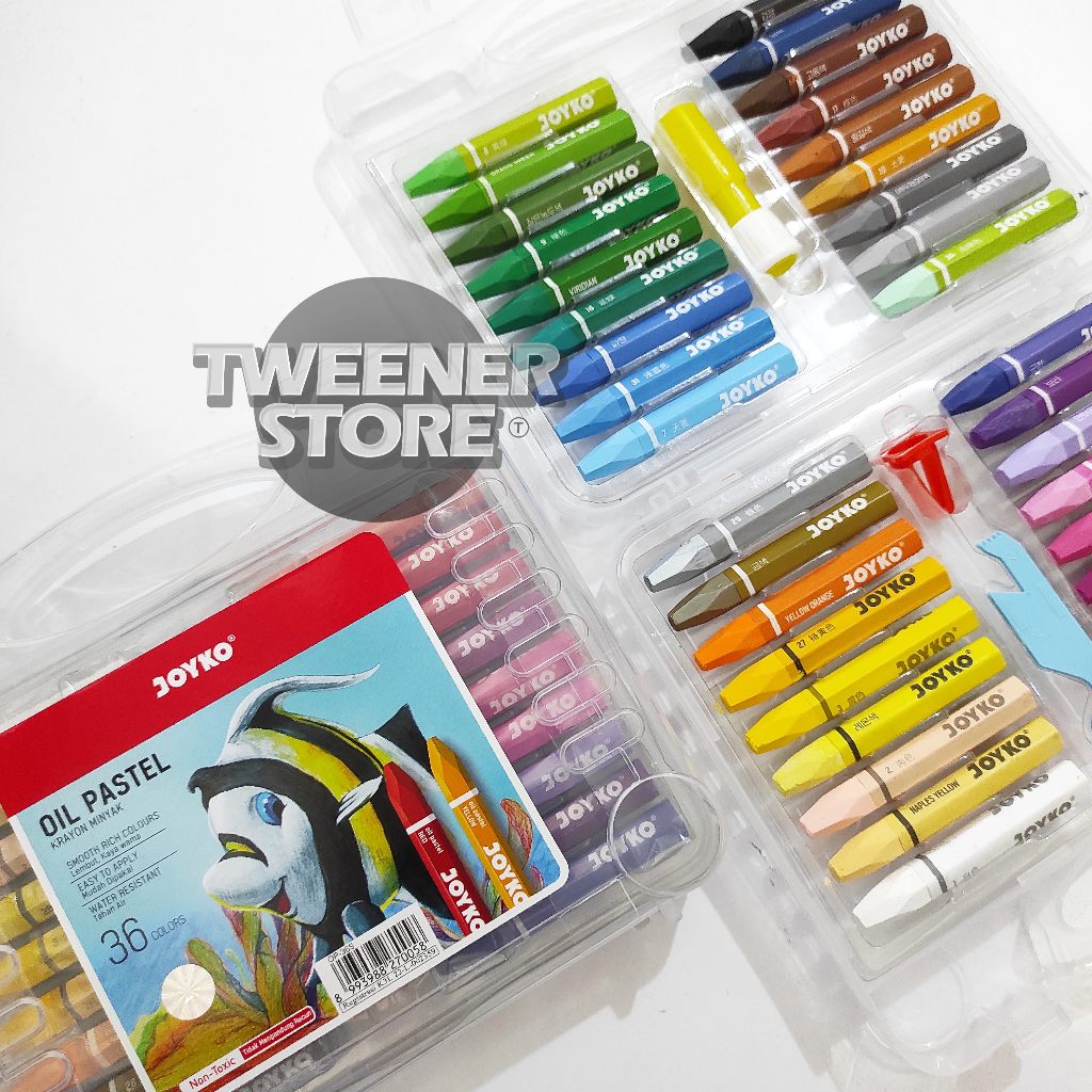 Jual JOYKO OIL PASTEL 36 Colour CRAYON | Krayon | Shopee Indonesia