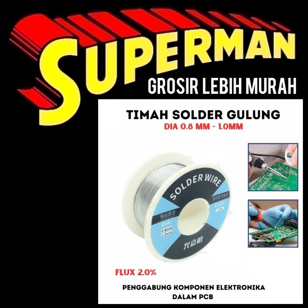 Jual (M15) TERMURAH TIMAH SOLDER ROL GULUNG 50GR rol gulungan lead roll ...