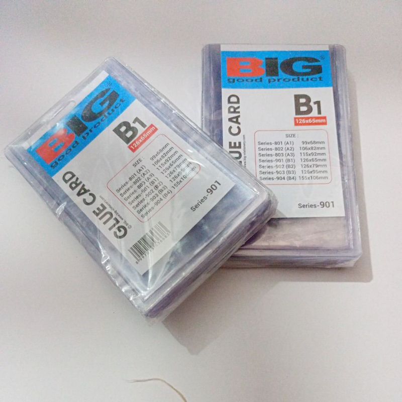 Jual PLASTIK/TEMPAT ID CARD UKURAN B1 PACK (20PCS) (B1 8,8 X 5,6 CM) | Shopee Indonesia