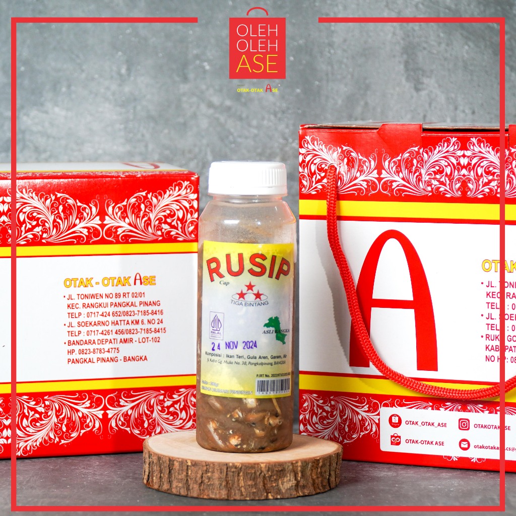 Jual OTAK OTAK ASE - Rusip 3 Bintang Khas Bangka 300GR (1039) | Shopee ...