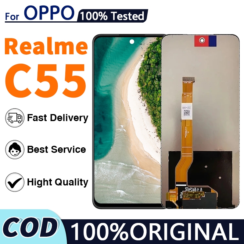 Jual 【ORIGINAL 100%】LCD for OPPO for REALME C55/N55/A98 5G/11X FULL SET ...