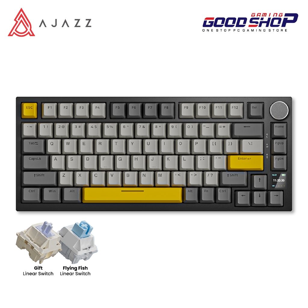 Jual Ajazz AK820 GTS Pro 75% Tri-mode Connection - Mechanical Keyboard | Shopee Indonesia