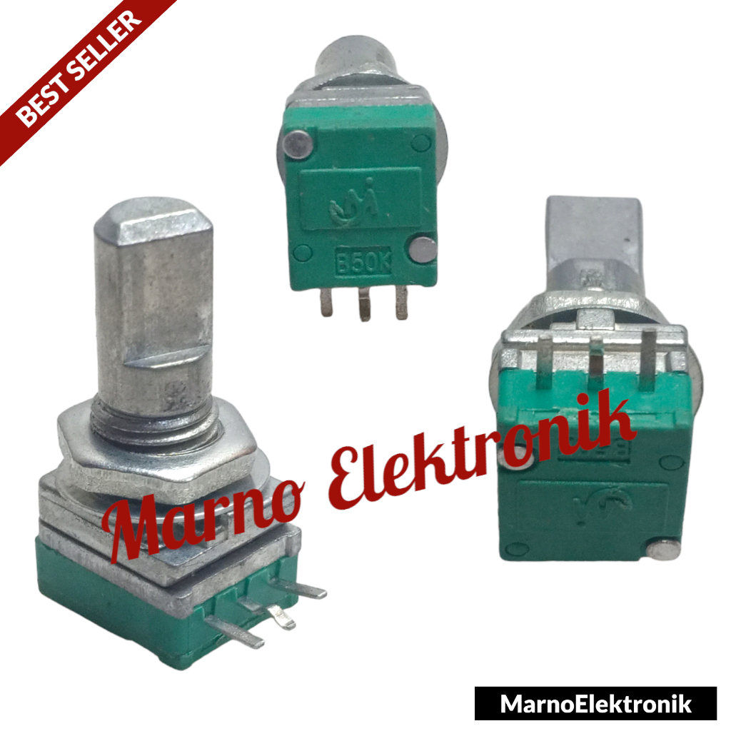 Jual POTENSIO B50K B100K 3 PIN MINI HIJAU 3 KAKI | Shopee Indonesia