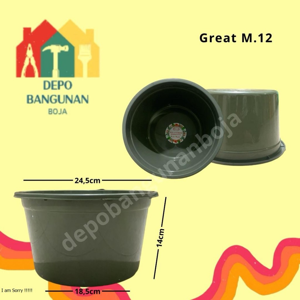Jual (Great M12) Baskom / Ember / Bak Kecil | Shopee Indonesia