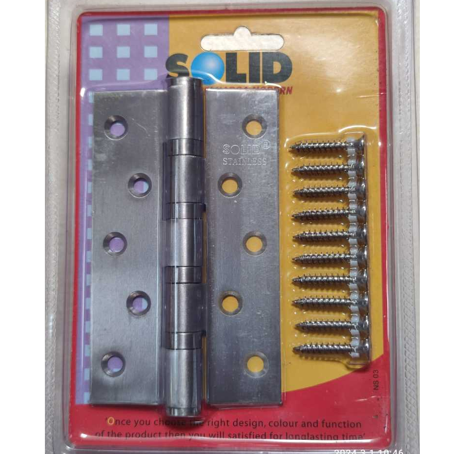 Jual Engsel SOLID EK 18 5” X 3” X 3mm SS 4BB | Shopee Indonesia