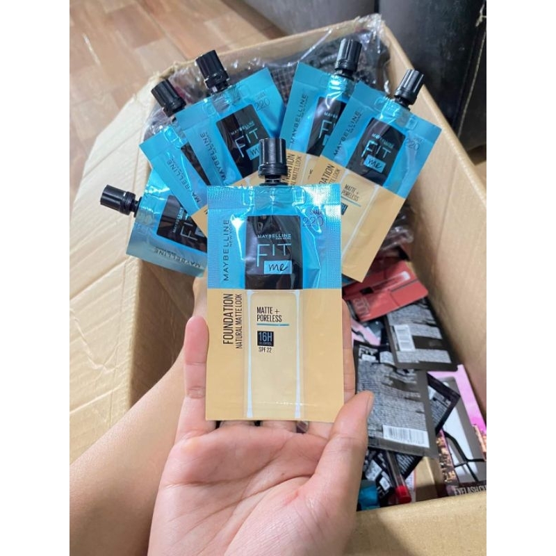 Jual Maybelline fit me fondation sachet 2ml | Shopee Indonesia