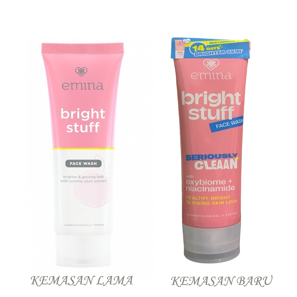 Jual EMINA BRIGHT STUFF FACE WASH 100/50 ML READY | Shopee Indonesia