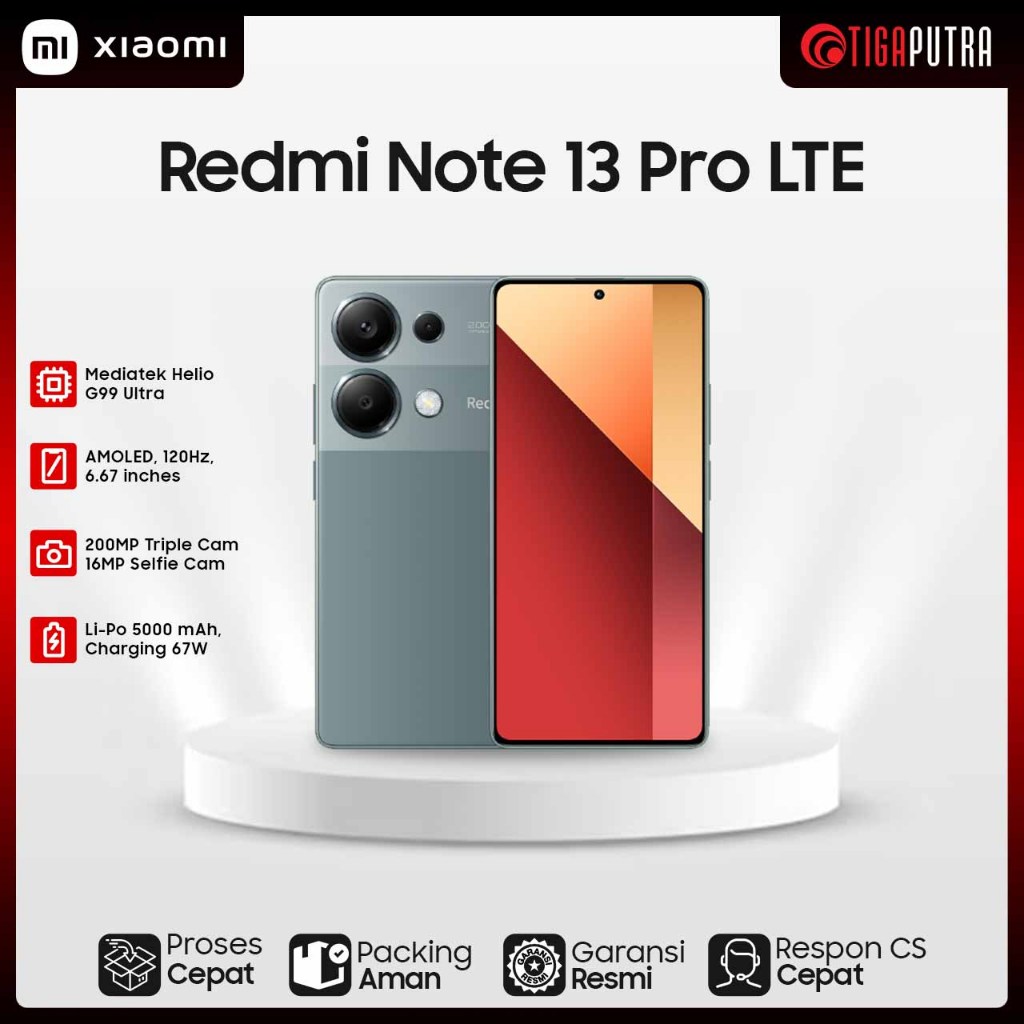 Jual Xiaomi Redmi Note 13 Pro LTE (Ram 8GB, Rom 256GB, 200MP Triple Cam ...