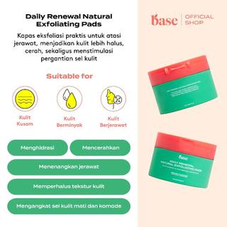 Jual BASE Daily Renewal Natural Exfoliating Pads Mengangkat Kotoran ...
