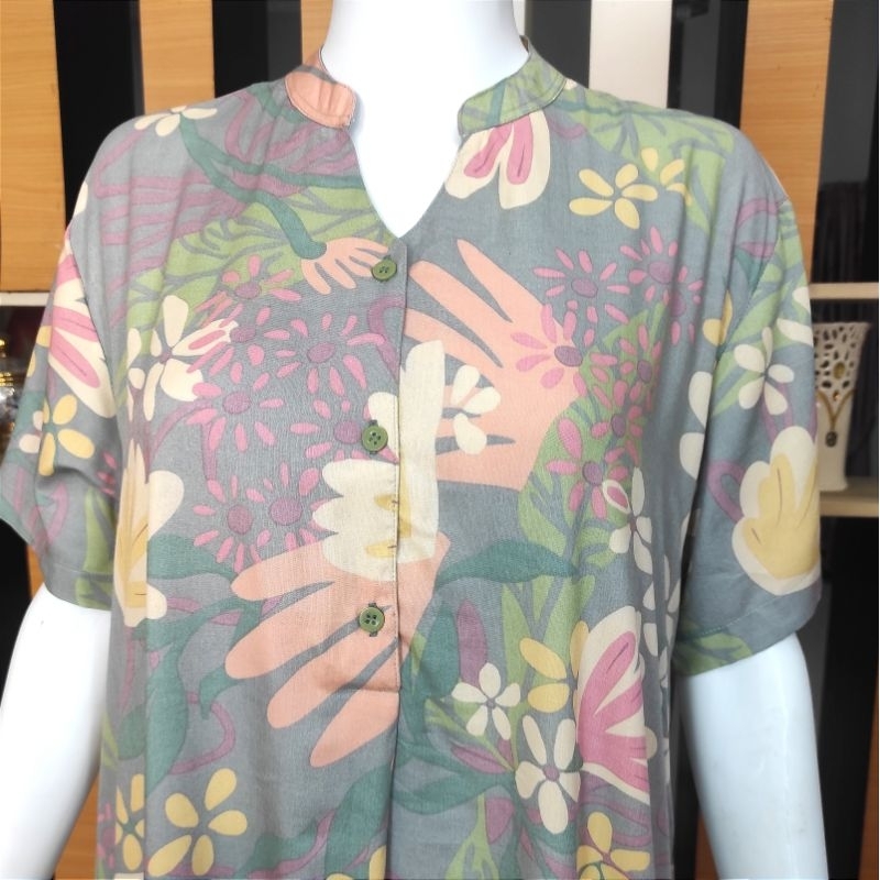 Jual Daster Cantik Nagita Bunga/Homedress/Daster friendly Busui/Daster ...