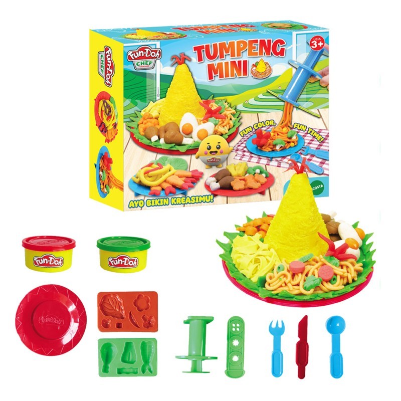 Jual Mainan Cetakan Plastisin Fun-Doh Nasi Tumpeng | Shopee Indonesia