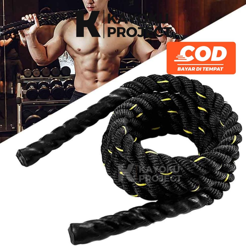 Jual Tali Skipping Jump Rope Heavy Power Training / Jump Rope 1kg ...