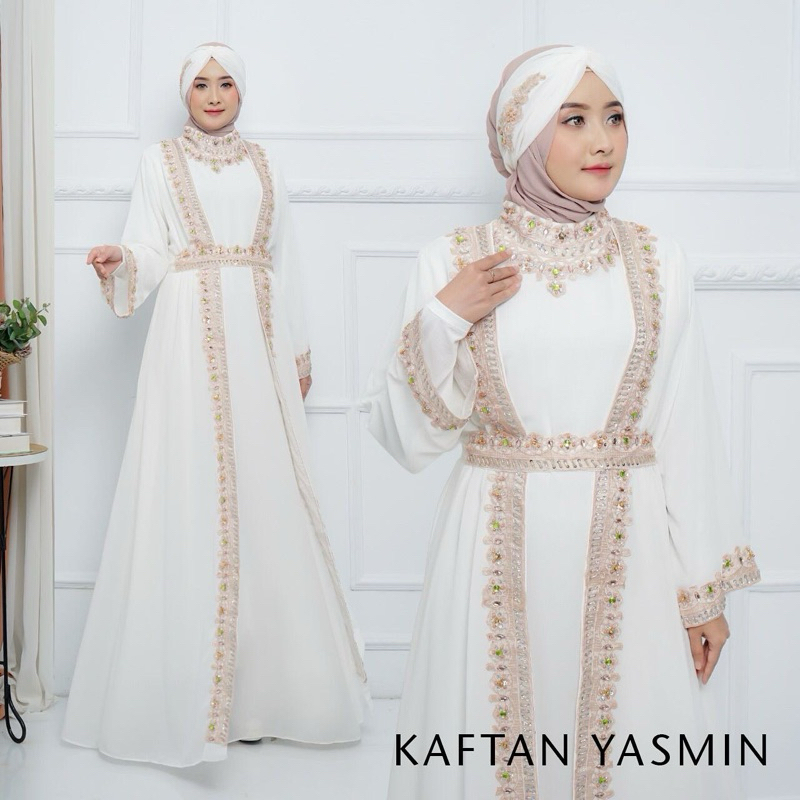Jual ABAYA YASMIN AUTET FREE INNER TURBAN BELT | Shopee Indonesia