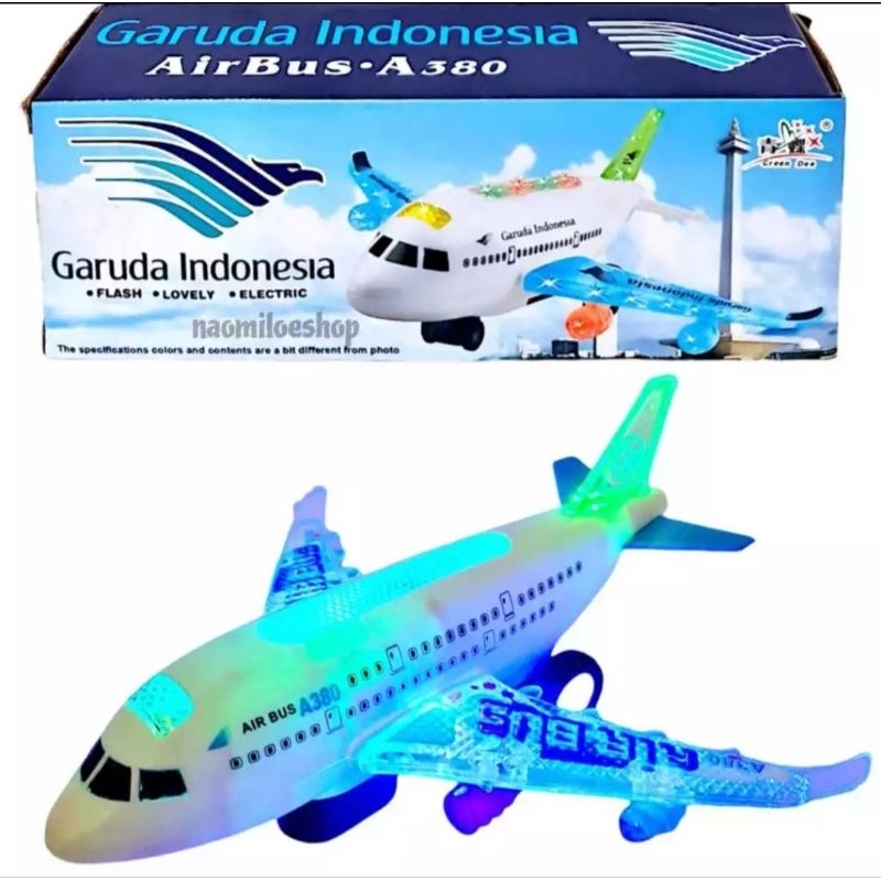 Jual GARUDA 23 MAINAN PESAWAT TERBANG GARUDA AIRBUS FIGURIN PESAWAT ...