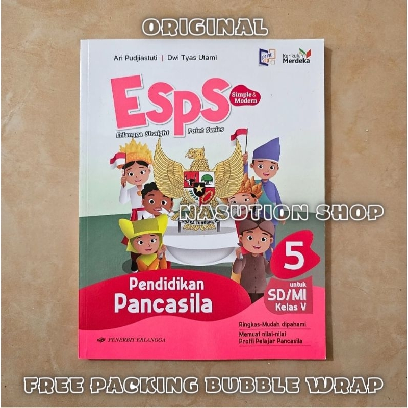 Jual Buku Esps Pendidikan Pancasila Kelas 1 2 3 4 5 6 SD Revisi Erlangga Kurikulum Merdeka Km ...
