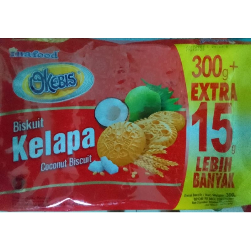 Jual Okebis Biskuit Kelapa 300g + Extra 15g | Shopee Indonesia
