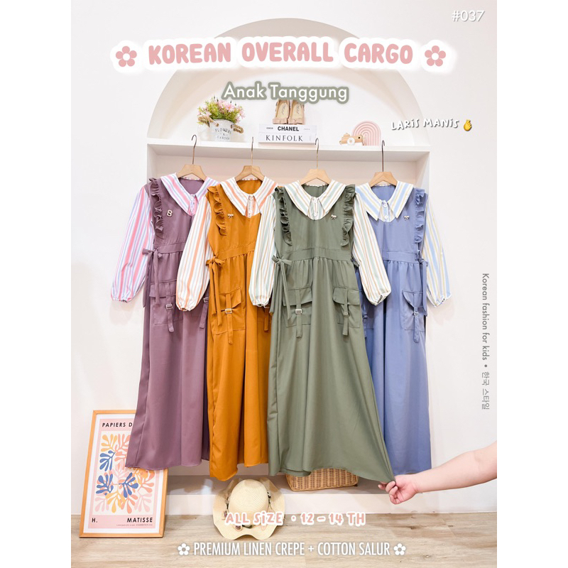 Jual GAMIS KOREAN OVERALL ANAK CARGO | Shopee Indonesia