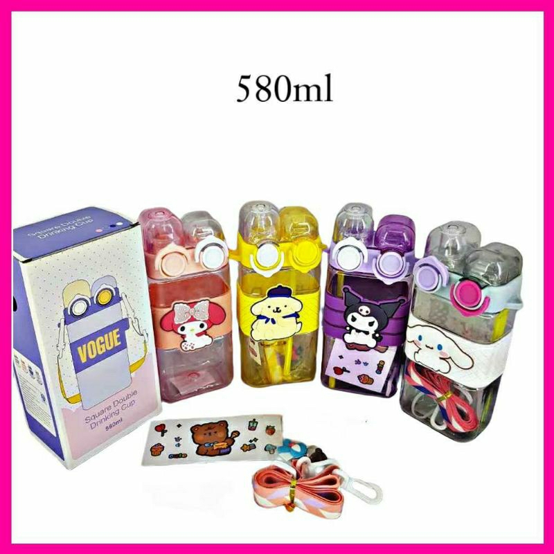 Jual BOTOL MINUM ANAK DUAL 2 IN 1 KARAKTER MELODY SANRIO CINAMONROLL ...
