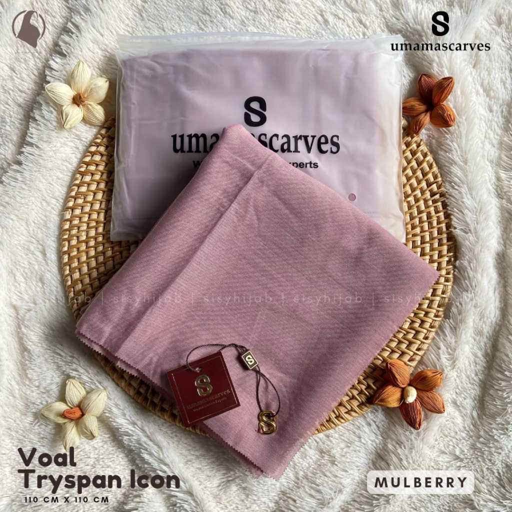 Jual (33 Warna) Segi Empat Voal Tryspan LC Pouch Polos By Umama Sultan ...
