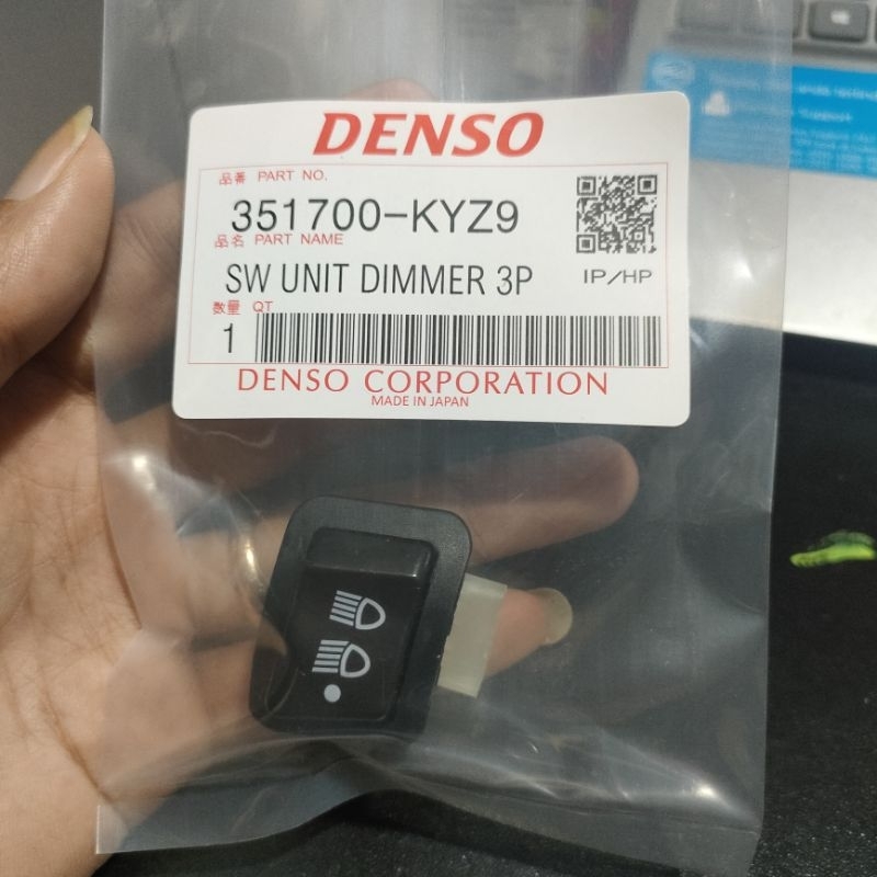 Jual Sakelar tombol lampu dim dimer 3 titik pin 3 on off original Denso ...