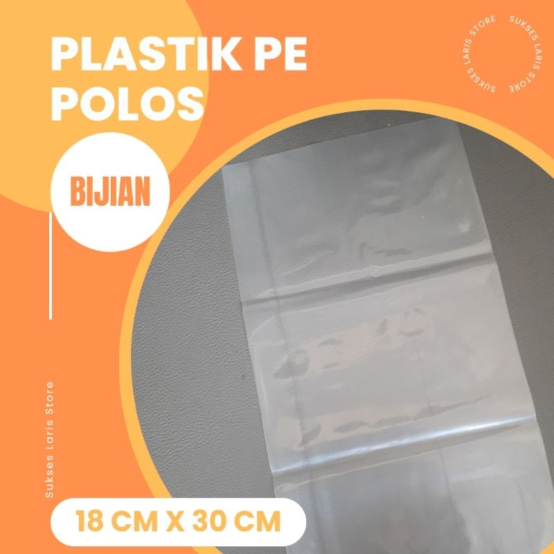 Jual PLASTIK POLOS UKURAN BESAR 18 CM X 30 CM | PLASTIK 1,5 KG ...
