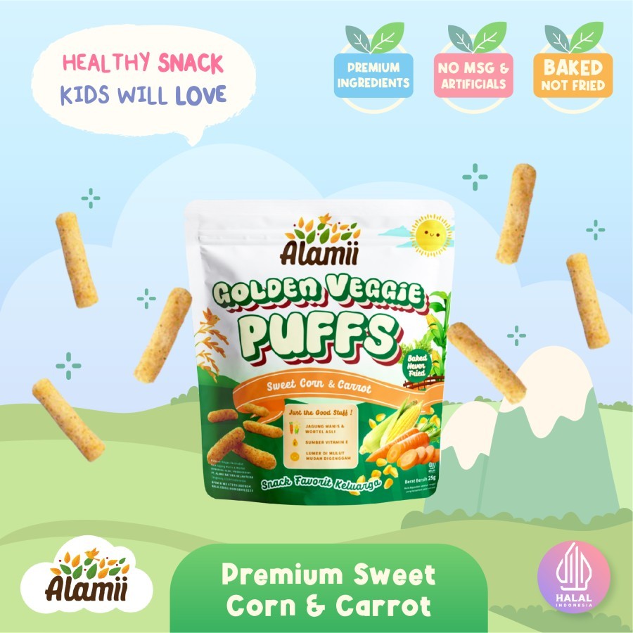 Jual Alamii Puff Keju Coklat Veggie 25gr - Citra Susu | Shopee Indonesia
