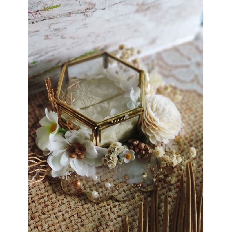 Jual Ringbox Resin Kekinian| Bunga Mini-Hexa | Shopee Indonesia