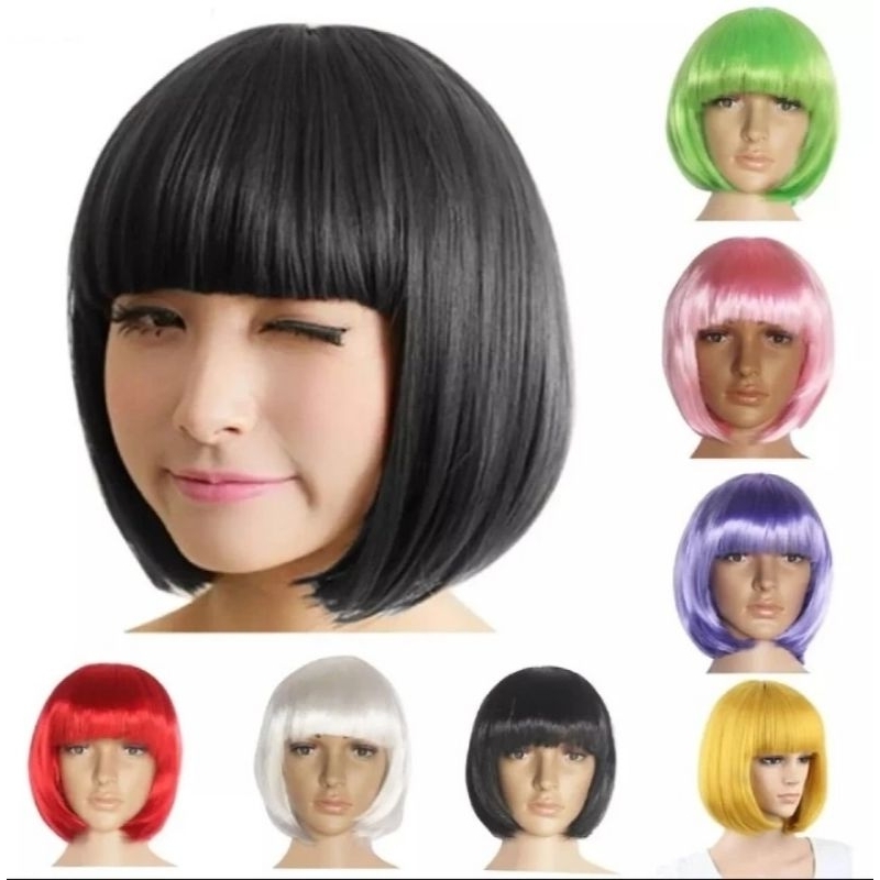 Jual Wig Bob Wanita/ Rambut Wig Lurus Wanita / Rambut Lurus Wanita ...