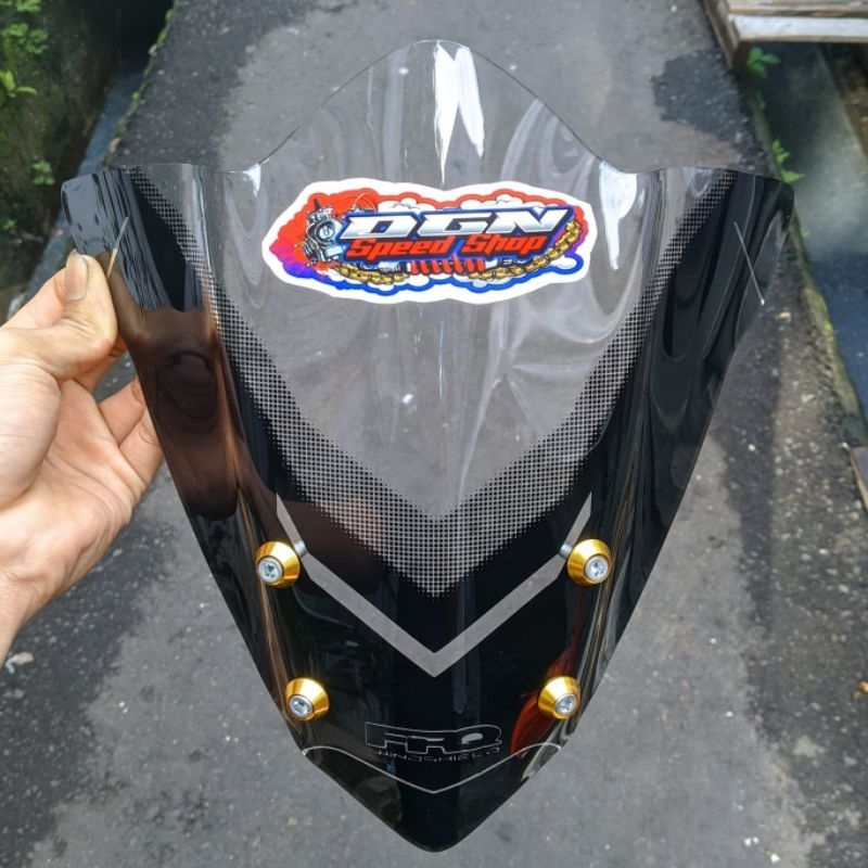 Jual VISOR YAMAHA VIXION NVA MODEL BLACK SERIS PLUS BAUT VARIASI ...