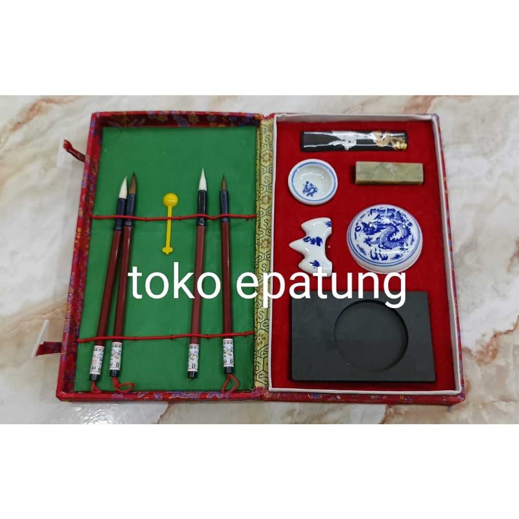 Jual kuas china cina mopit set tinta cusa - kecil | Shopee Indonesia