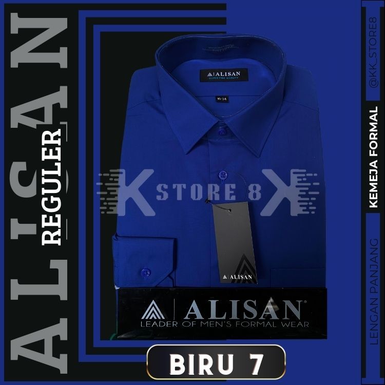 Jual Kemeja ALISAN POLOS reguler lengan panjang ukuran besar / jumbo ...