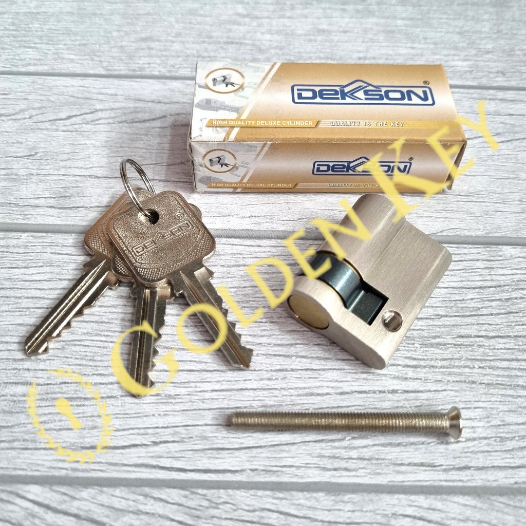 Jual Kunci Setengah Silinder Pintu 40 MM Half Cylinder Dekkson Dekson ...