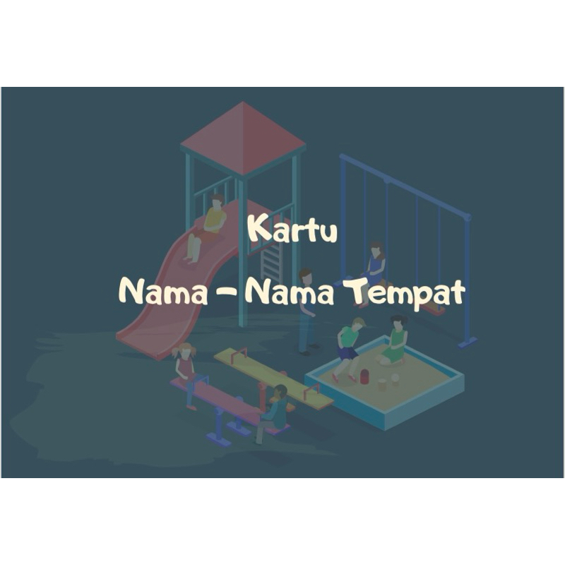Jual Kartu Nama - Nama Tempat (Kartu Terapi Wicara) isi 37 kartu ...