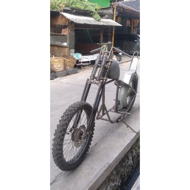 Jual rangka Chopper rigid pnp Scorpio tanpa roda | Shopee Indonesia