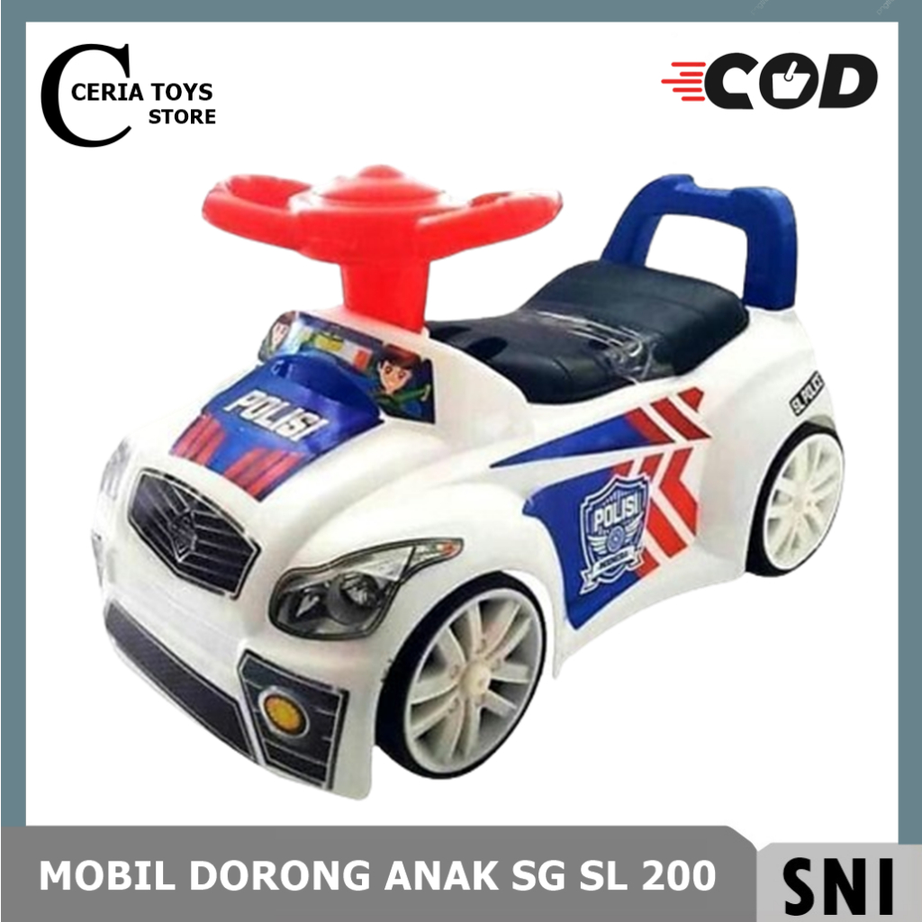 Jual Mainan Anak Mobil Polisi SG TOYS SL 200 P / Mobil Duduk Polisi ...