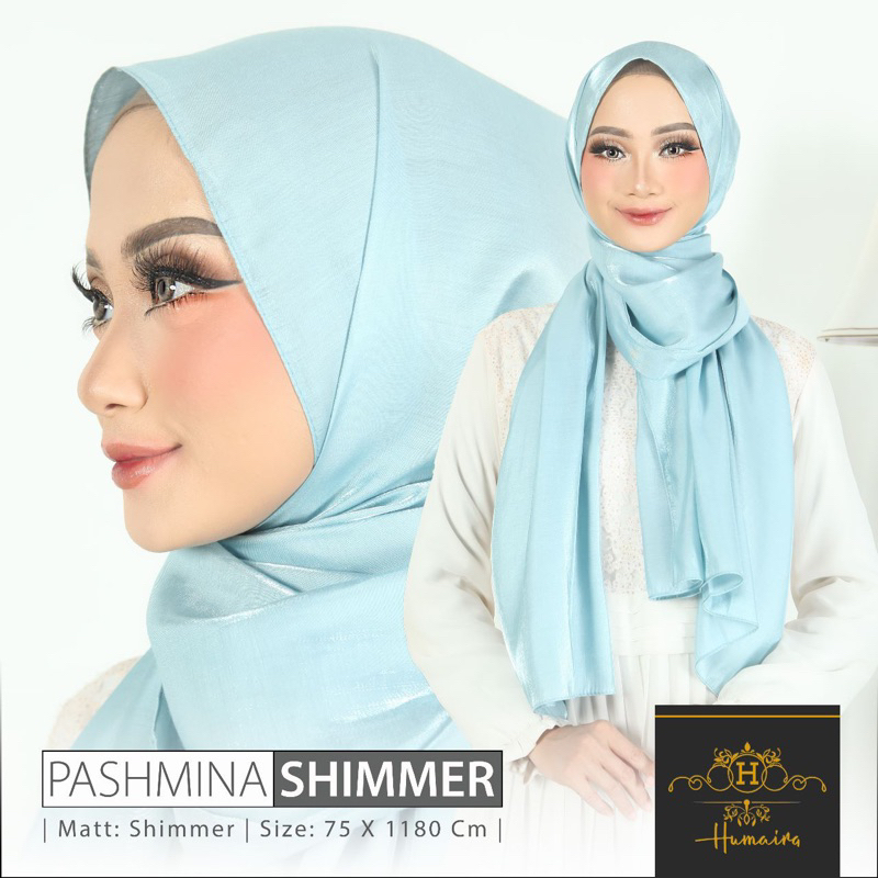 Jual Hijab Pashmina Shimmer Silk Premium premium || Hijab Shimmer ...