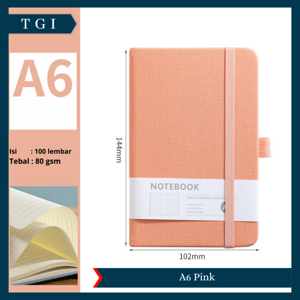 Jual TGI - BUKU DIARY CATATAN KECIL BUKU TULIS MEMO MOTIF BERGARIS ...