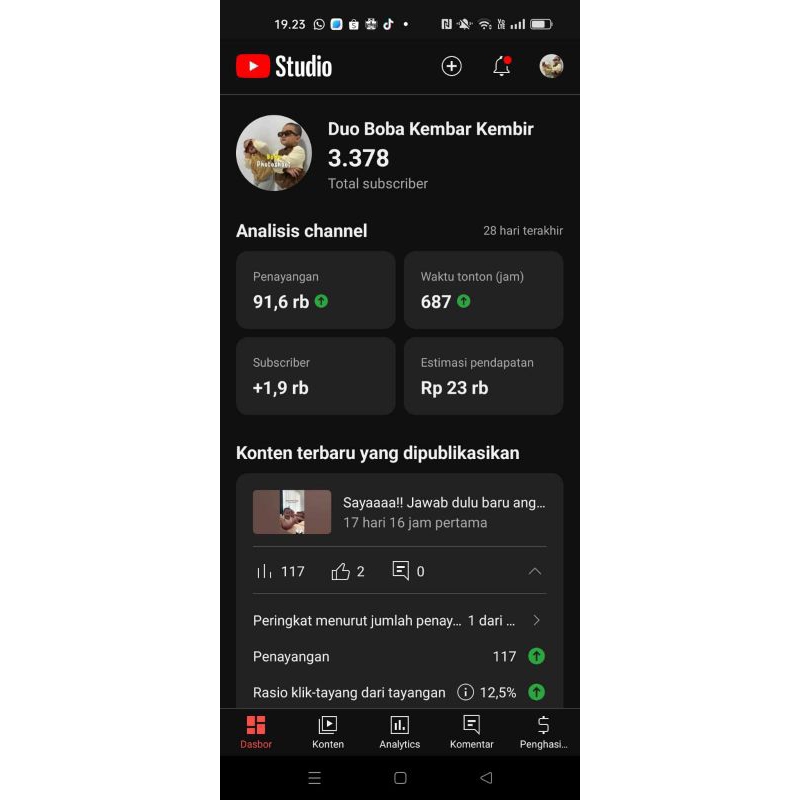 Jual promo !! akun youtube monetisasi , akun youtube murah 1000 ...