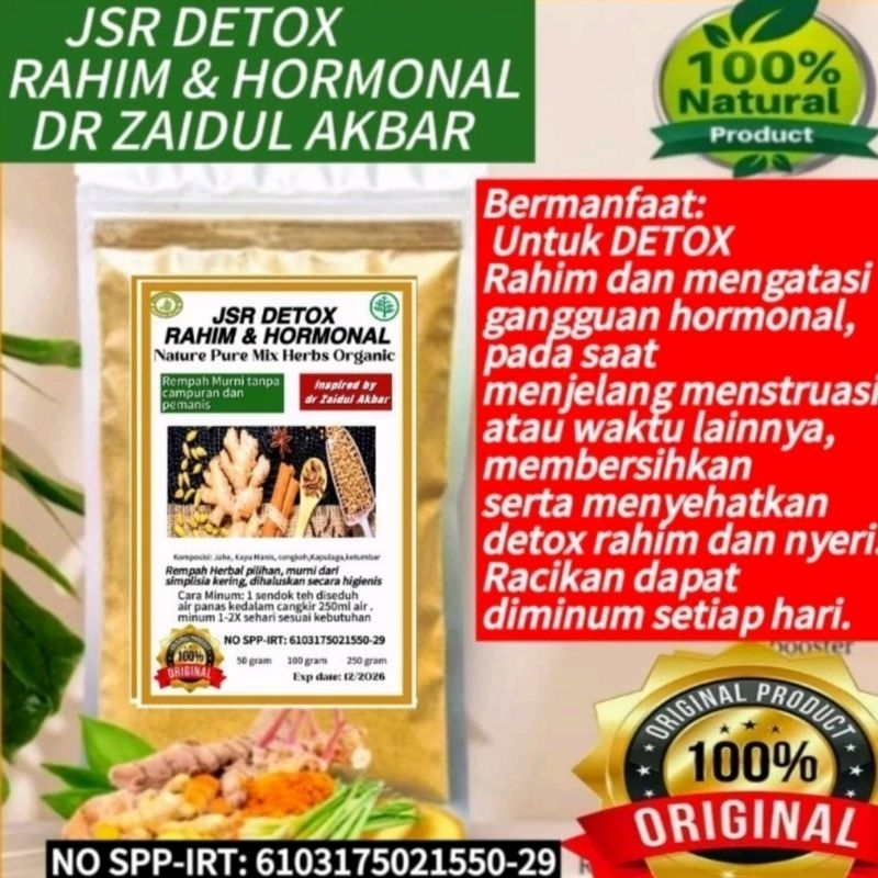Jual DETOX RAHIM JSR HORMONAL DETOKS ORGANIC NATURAL-50gram | Shopee ...