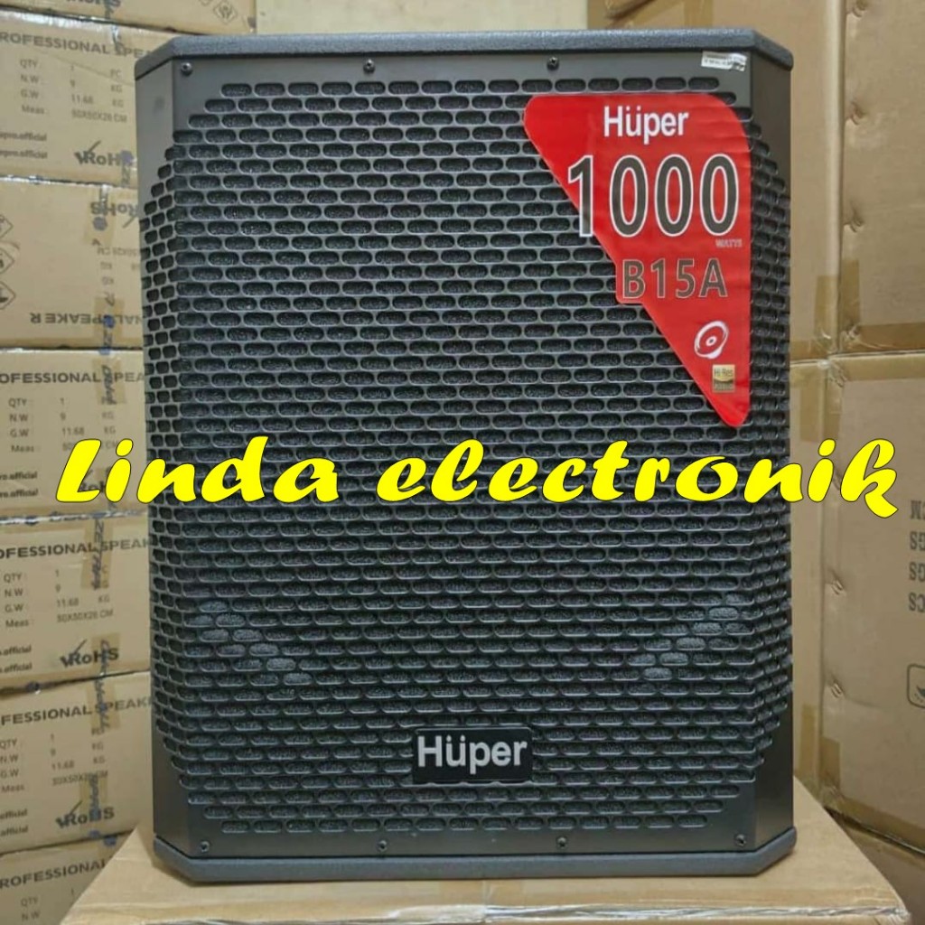 Jual subwoofer aktif huper b15a / b 15a / b15 a 15 inch 1 buah original ...