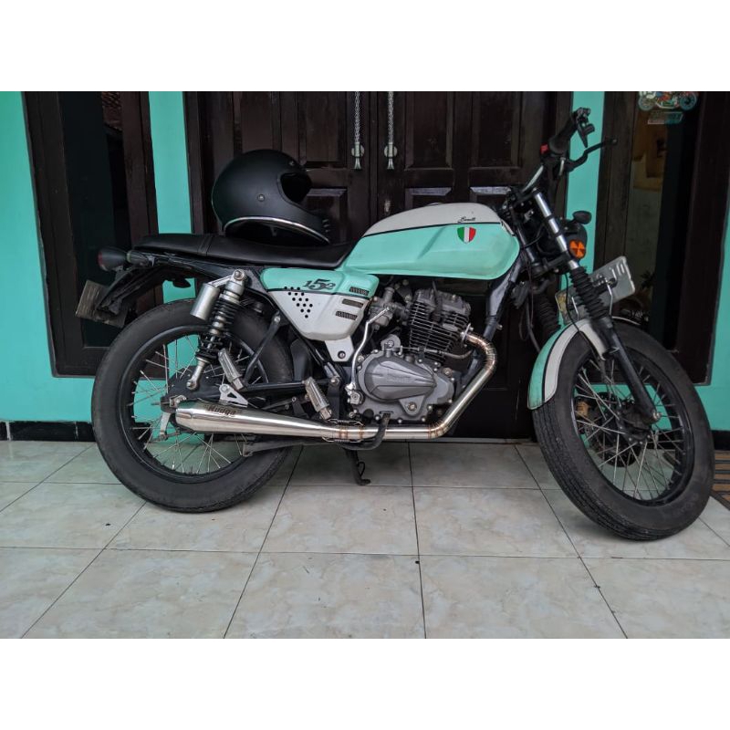 Jual knalpot Benelli motobi 152 full sistem stenlis japstyle fullsystem ...