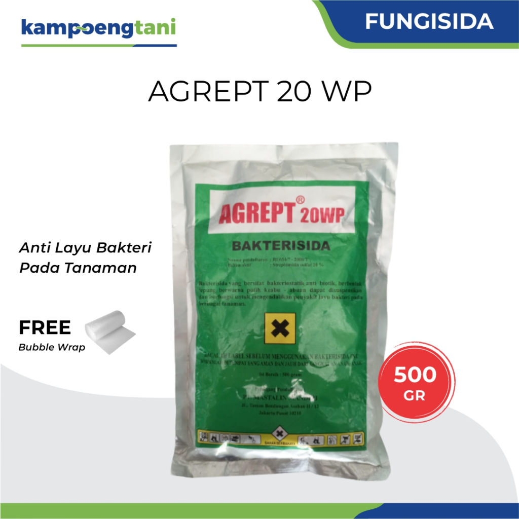 Jual Kampoeng Tani - Agrept 20 WP 500 gram Obat Pertanian Bakterisida ...
