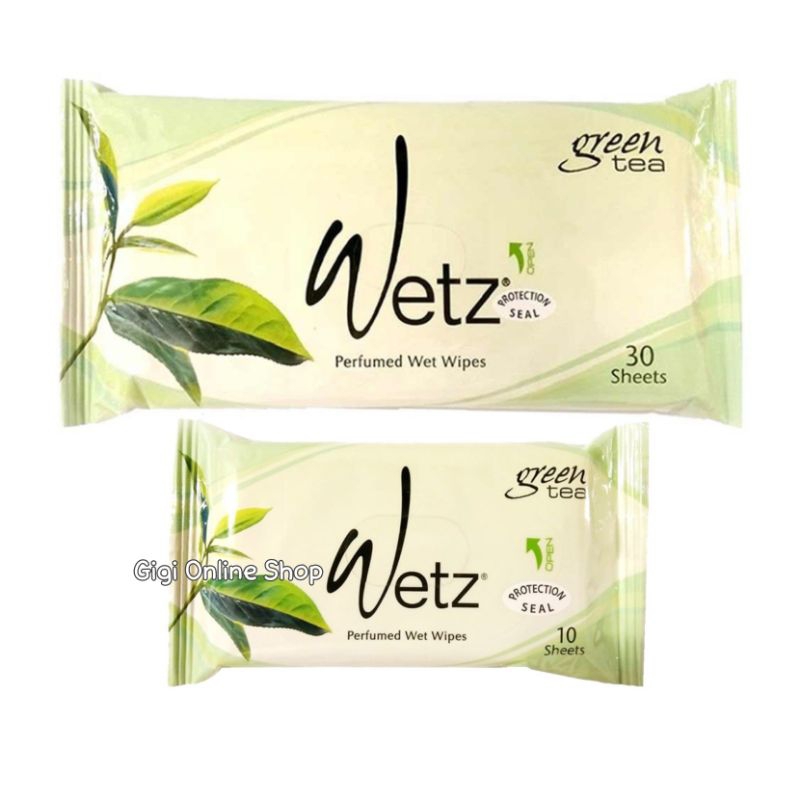 Jual Wetz Wet Wipes aroma green tea Tissue Basah 30 sheet | Shopee ...