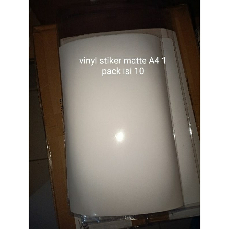 Jual Kertas Sticker Vinyl Matte 150GR gsm A4 waterproof stiker vinyl ...