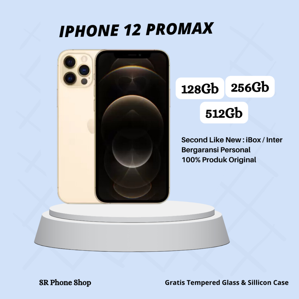 Jual IPHONE 12 PROMAX 128gb / 256gb SECOND I-BOX | Shopee Indonesia
